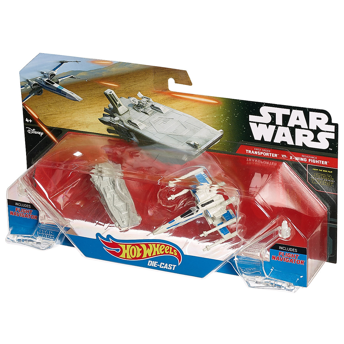 Hot Wheels Star Wars: The Force Awakens First Order Transporter vs. X-Wing Fighter Starship 2-Pack