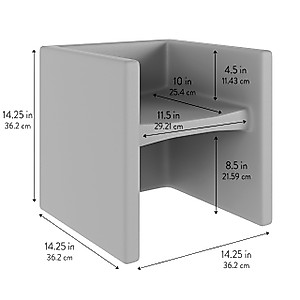 Children's Factory-CF910-009 Cube Chair for Kids, Flexible Seating Classroom Furniture for Daycare/Playroom/Homeschool, Indoor/Outdoor Toddler Chair, Blue, Set of 1