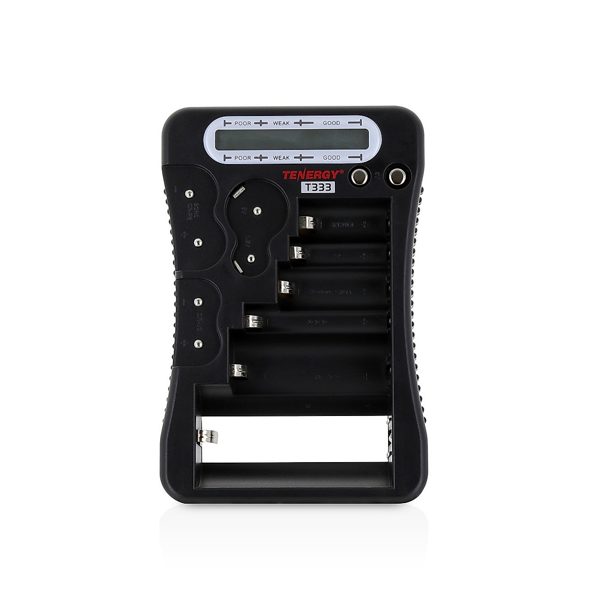 Tenergy T-333 Universal Battery Tester, LCD Display, Cell Checker, Multi-Purpose Small Battery Tester, for AA, AAA, C, D, 9V, CR123A, CR2, CRV3, 2CR5k CRP2, and Button Cell Batteries