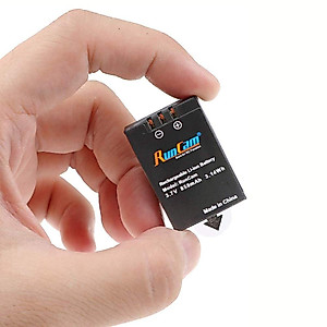 RunCam 850mAh 3.7V Removable Camera Battery 6 2 2 4K/Scope Cam Lite/Scope Cam4K, Rechargeable Li-Ion Battery (2PCS Batteries)