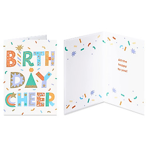 Papyrus Deluxe Boxed Birthday Card Assortment, Bright Birthday (4-Count)