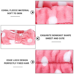 LADES Teen Girls Fuzzy Facial Headband - Skincare Hair Band Terry Cloth Headbands Spa Headband for Party, Face Wash Headbands for Women Washing Face