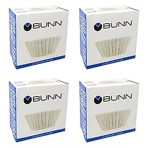 Bunn BCF100 BCF100-B 100-Count Basket Filter (Pack Of 4),White, 4