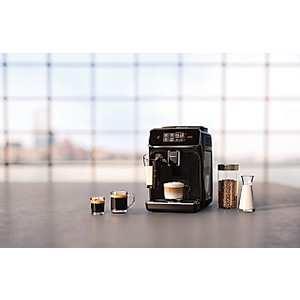 Philips 2200 Series Fully Automatic Espresso Machine w/LatteGo, Black, EP2230/14 (Renewed)