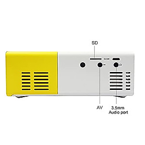CXDTBH Portable LED Mini Projector Home Theater Game Video Player SD Compatible USB Speaker YG-300 Child Beamer
