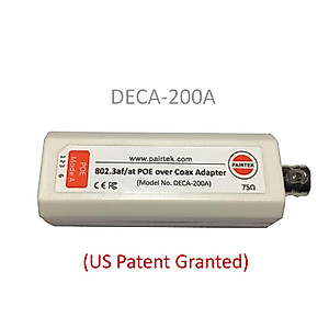 POE Ethernet-Over-Coax Adapter Kit (DECA-200) - Twin Pack - by Dualcomm/PAIRTEK