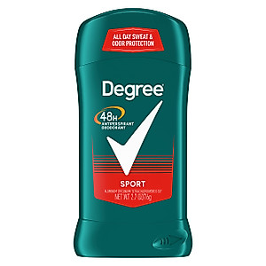 Degree Men Original Antiperspirant Deodorant for Men, Pack of 4, 48-Hour Sweat and Odor Protection, Sport 2.7 oz