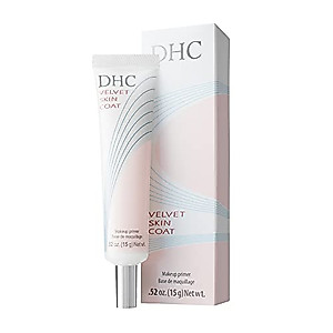 DHC Velvet Skin Coat, Mattifying Makeup Primer, Powder-Gel Formula, Minimizes look of pores, fine lines, and Imperfections, All skin types, Fragrance and Colorant Free, 0.52 oz. Net wt