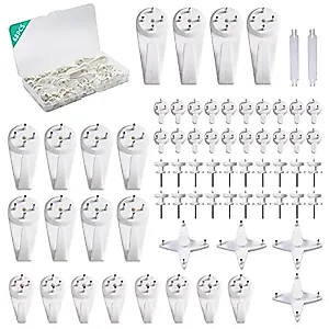 Picture Hanging Kit，Picture Hanger No Damage Wall Hangers for Picture Frame，68pcs Invisible Wall Nails for Concrete Wall, Hardwall and Cement Wall (Mix)