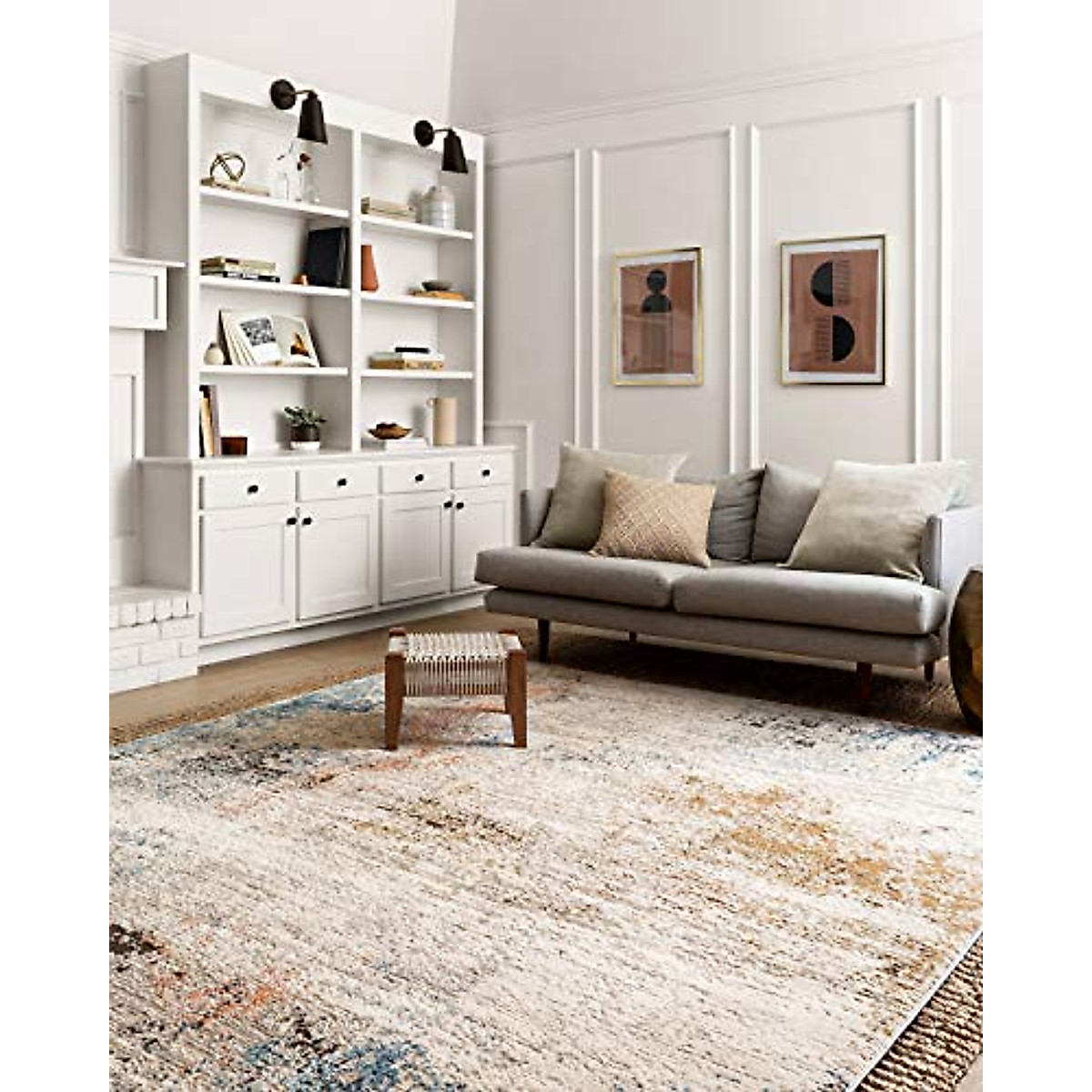Loloi II Alchemy Collection ALC-03 Ivory/Multi, Contemporary 7'-11" x 10'-6" Area Rug