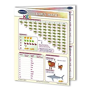 Home-Schooling Guides 4 Chart Bundle - Pre-K to Grade 2 - Laminated Charts on Early Math, Early Spell, Arts and Craft, Color and Shapes Quick Reference Guides by Permacharts