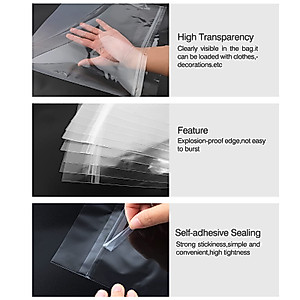 Mat Board Center, 50 Pack 8 1/2" x 10 3/7" Acid-Free Crystal Clear Sleeves Storage Bags for 8x10 Art Prints/Pictures/Photos/Framing Mat Mattes