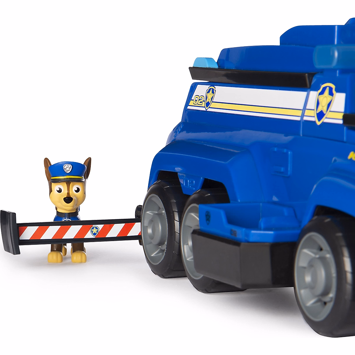 Paw Patrol, Chase’s Total Team Rescue Police Cruiser Vehicle with 6 Pups, for Kids Aged 3 and Up