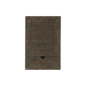 Martin Svensson Home Monterey Chairside Table - Rustic Farmhouse Style with Drawers - Cream White and Brown Top - Bedroom or Living Room Furniture for Storage, Solid Wood, Antique Finish