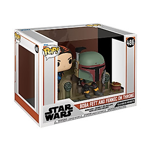 Funko Pop! Star Wars Moment: The Mandalorian - Boba Fett and Fennec on Throne