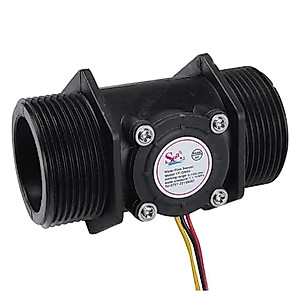 Flow Meter Dn40 1.5 Inch Flowmeter Water Flow Sensor Flow Meter Flow Rate Control 5-150L/Min High Stability and Convenient Operation