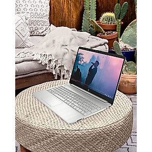 HP 15.6 Inch Laptop, Intel Iris Xe Graphics, 11th Generation Intel Core Processor, 8 GB RAM, 256 GB SSD, Windows 11 Home (15-dy2024nr, Natural silver)
