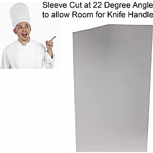 Knife Sleeves for 8" Chef Knives - 10 Pack - 8.5 in. X 2 9/16 in. - Safely Transport and Store Kitchen Knives - Cardboard Knife Sleeves for 8" Chef Knives