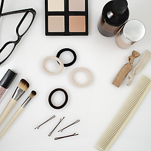 Cyndibands Seamless Hair Ties - Blonde - Gentle Hair Ties No Damage, Standard Size 1.5 Inch, Soft and Stretchy Nylon Fabric Ponytail Holders - 12 Count