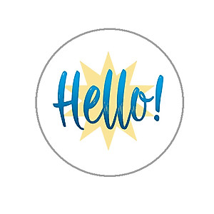 Keep in Touch Envelope Seals & Stickers- 1.2" Hello, Miss You, Stay Safe Stickers - 144 Stickers (Variety)