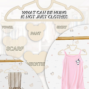 Kids Velvet Hangers 50 Pack, 12.8 Inch Non-Slip Baby Clothes Hangers for Closet, Ultra Slim and Stackable Space Saving Children Felt Hangers, Strong & Durable Kid & Toddler – Beige