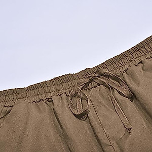 Prime Deal of The Day Today Only Mens Fleece Lined Work Trousers Sweatpants with Long Strings Fleece Joggers for Men Mens Christmas Joggers Mens Active Trousers Tan Trousers Mens Dressy Long Pants