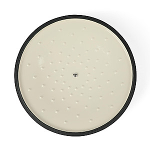 Martha Stewart 3.5-Quart Enameled Cast Iron Dutch Oven Braiser - Linen w/Gold Knob