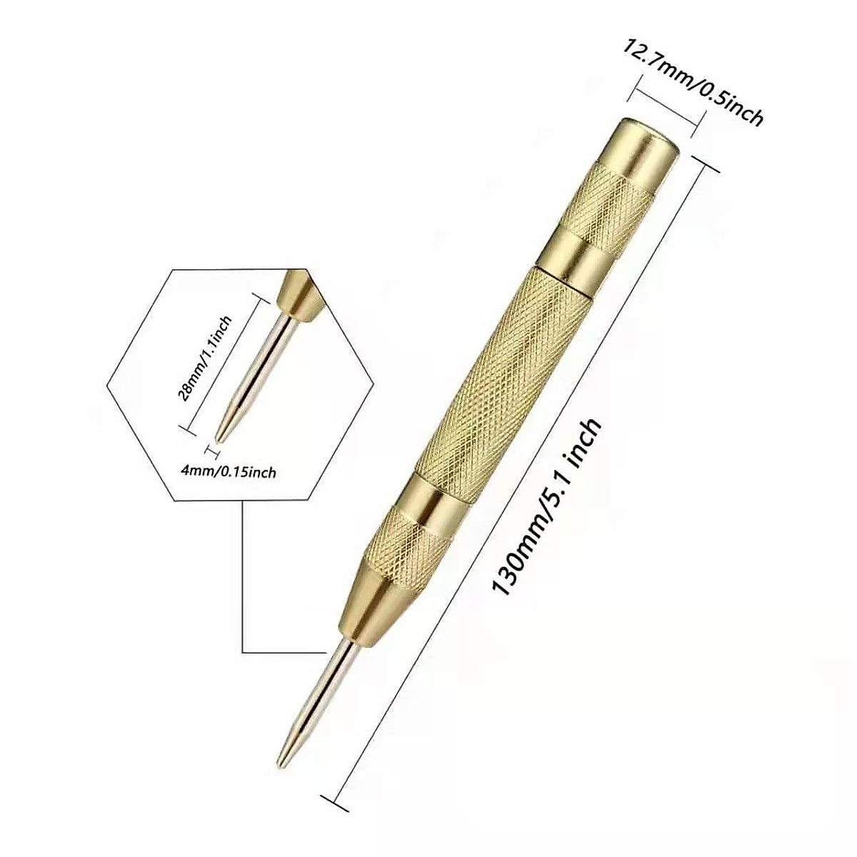 ChewSteel Tools,10 Pieces Step Drill Bit Set 1/4 Inch Hex Shank 5 Flute Countersink Drill Bit Set with 5 Inch Center Punch and Bag for Wood Metal Plastic Glass (4-20/4-12/3-12 mm)