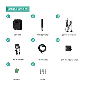 LINOVISION Rugged and Versatile Cellular Router & 4G DTU with RS485, Industrial 4G LTE WiFi Router with Dual SIM Cards Slot, Supports AT&T and T-Mobile
