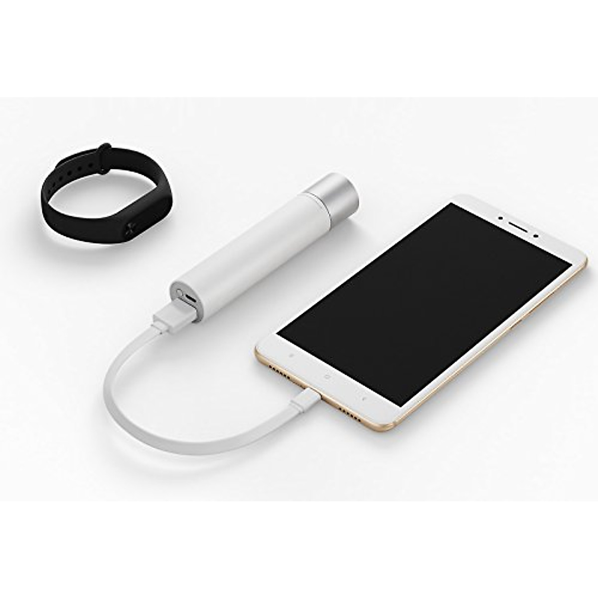 ZMI LPB01ZM Flashlight Portable Charger, Lipstick Charger, 3350 mAh Battery Pack Ultralight Pocketable Power Bank (Phone Cord/Wall Plug NOT Included)