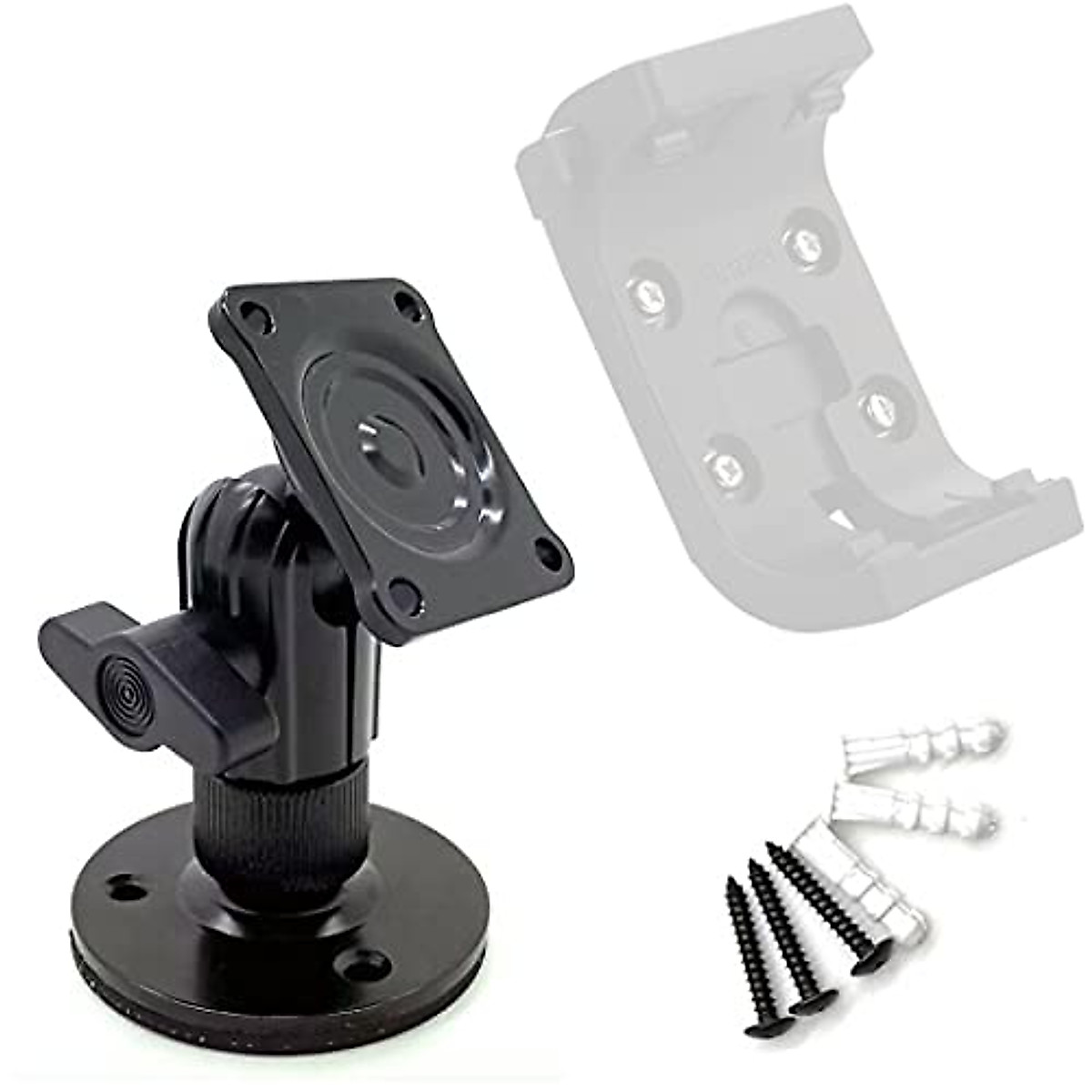 ELD Industrial Metal Constructed Flange Drill Mount for All AMPS Hole Pattern for SiriusXＭ ICOM IC 207 703 706 2730 2800 7000 HAM CB Radio & Garmn ZUMO XT Rugged GPS w/Vibrations Reduce Shock pad