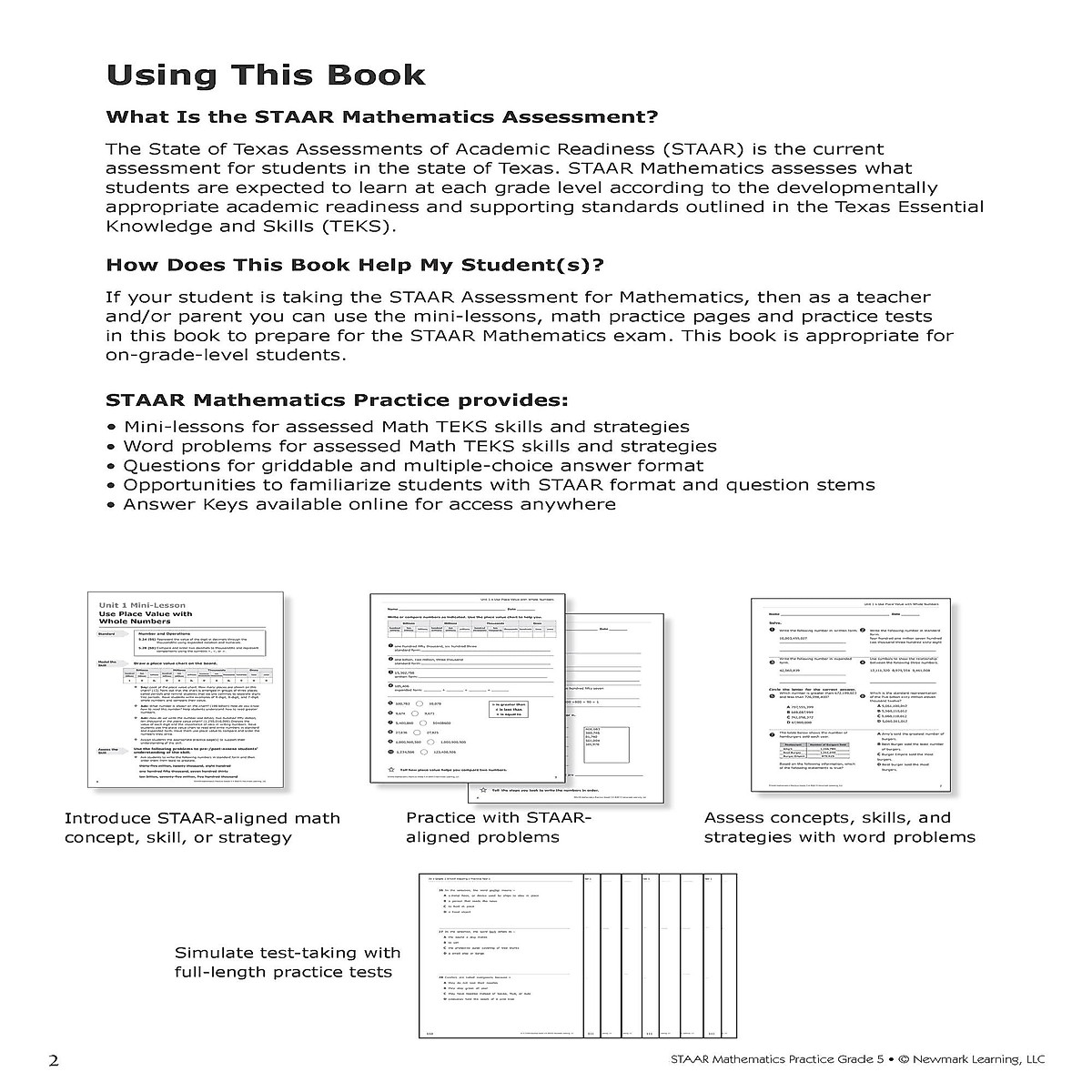 Staar Mathematics Practice Grade 5 II Teacher Resource