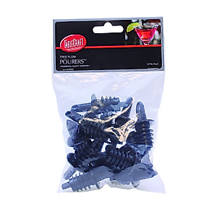 Tablecraft Free Flow Pourers, Black, 12-Pack