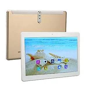 10.1 Inch Tablet PC for Android 11,10 Core CPU Processor,2.4G 5G Dual Band WiFi,4GB 64GB,Front 500w Rear 1300w Dual Camera,1960x1080 HD Calling Tablet,Gold(US)