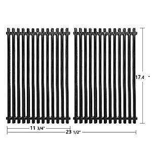 Hongso 17.4" Porcelain Steel Grill Grates for Weber Spirit E-310 / E-320, Spirit S-310 / S-320, Spirit 700, Weber 900, Genesis Silver B/C, Genesis I - IV / 1000-5000, 65906 7525 7526 7527 9930 PCG525