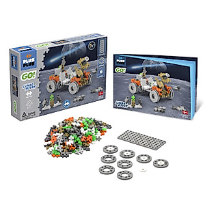 PLUS PLUS - GO! Lunar Rover - 200 Pieces - Model Space Vehicle Building Stem/Steam Toy, Interlocking Mini Puzzle Blocks for Kids