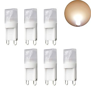 Mini G9 LED Bulb 2W(6 Pack), G9 Short LED Bulbs Replacement 20W Equivalent Halogen Bulbs Warm White 3000K G9 Light Bulbs for Home Lighting Application, Ceiling Fan, Dimmable, AC110V