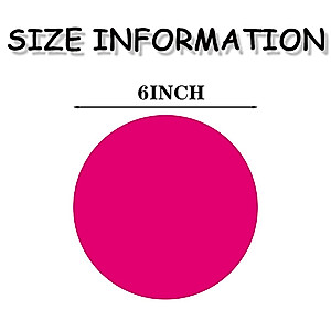 Round Floor Stickers, 6 Inch Spot Markers Floor Spots Self Adhesive Vinyl Stickers Classroom Dot Spots for Preschool and Kindergarten Elementary Teachers (42PCS)