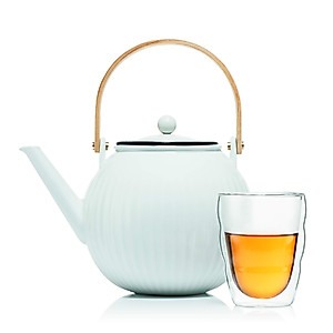 Bodum Douro Porcelain Teapot with Stainless Steel Filter 1.5 Litres