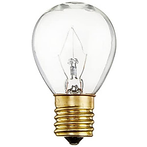 Satco S3629 Intermediate Base 40-Watt S11 Light Bulb, Clear, 1 Count (Pack of 1)
