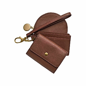 Fossil Women's Rio Leather 3-in-1 Pouch Card Case Wristlet Wallet