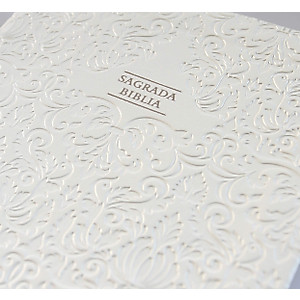 Biblia Católica en español. Boda, bautizo, primera comunión, confirmación y cumpleaños. Caja blanca regalo / Catholic Bible. Spanish-Language, Leathersoft,