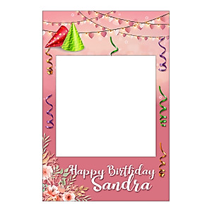 BannerBuzz Custom Selfie Frames, 5mm Corflute, Graphic Weight of 890 GSM, Full Color, 600 DPI Direct UV Printing on Substrate, 3 Inches Width for Holding Sides (30"x 42", Design 1)