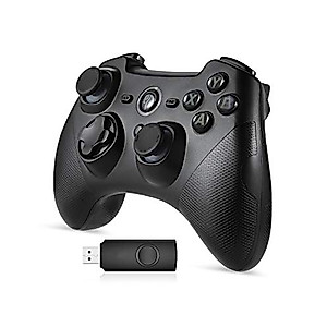 EasySMX 2.4G Wireless Controller for PS3, PC Gamepads with Vibration Fire Button Range up to 10m Support PC PS3 Android devices and TV BOX