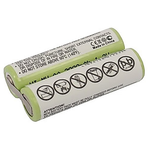 SPANN Battery Replacement for Remington MS2-280, MS2-290, MS2-390, MS-280, MS-290, MS-5100, MS-5200, MS-5500, MS-5700, MS-5800, MS-900, R-4130, R-5130, R-600 2.4V