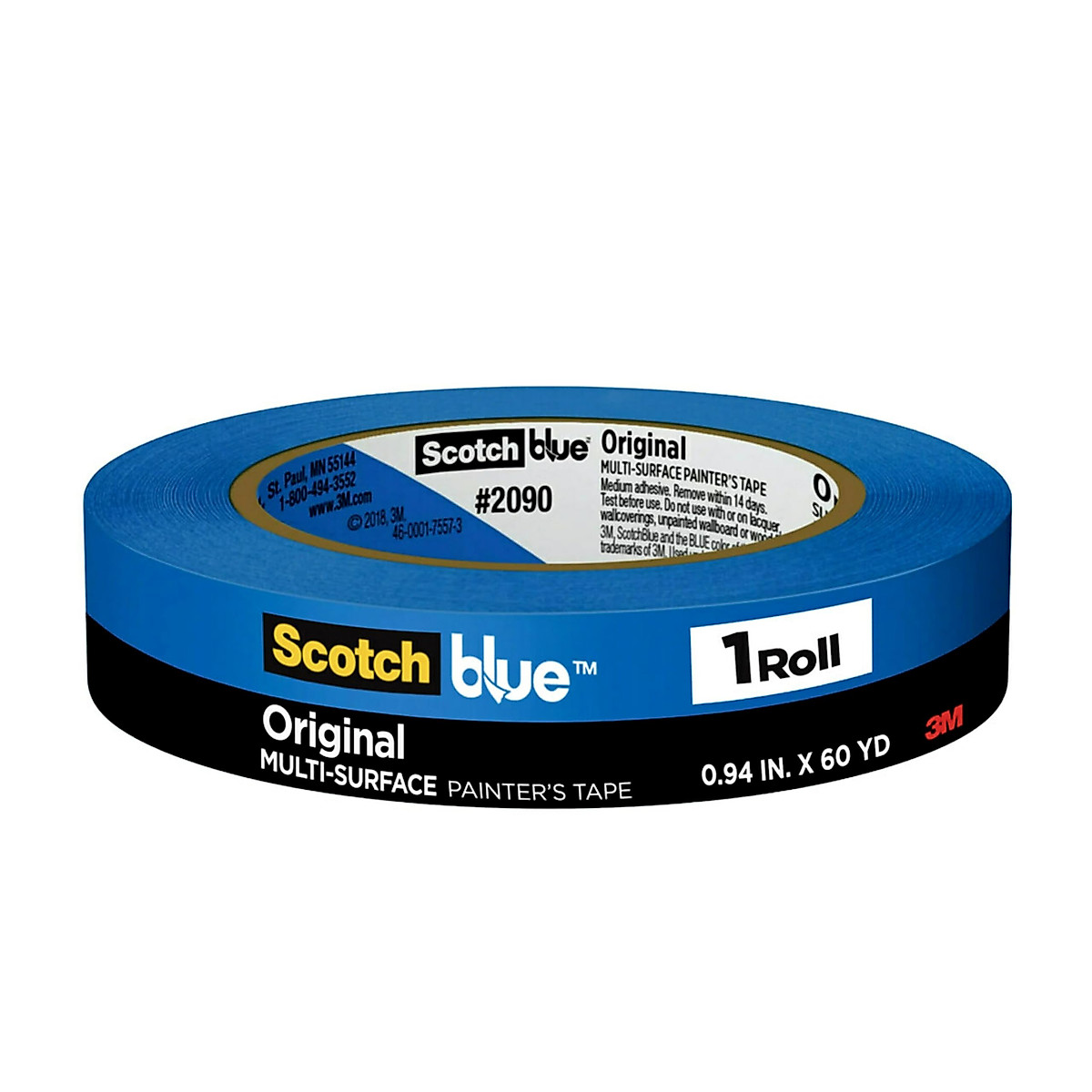 ScotchBlue Painter's Tape, Multi-Use, .94-Inch by 60-Yard, 1 Roll