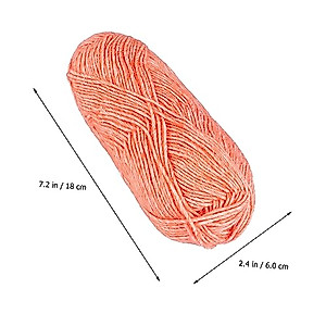 Zerodeko Cotton Craft Yarn Cotton Crochet Yarn Knitting Set Knitting Supplies Accessories Yarn Set Cotton Rope for Scarf DIY Cotton Thread Cotton Rope for Handmade Crafts Soft Yarn Loom