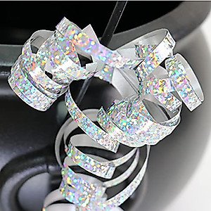 GIFTEXPRESS 500 Yards Metallic Silver Curling Ribbon/Balloon Ribbon/Balloon Strings/Gift Wrapping Ribbons Supplies