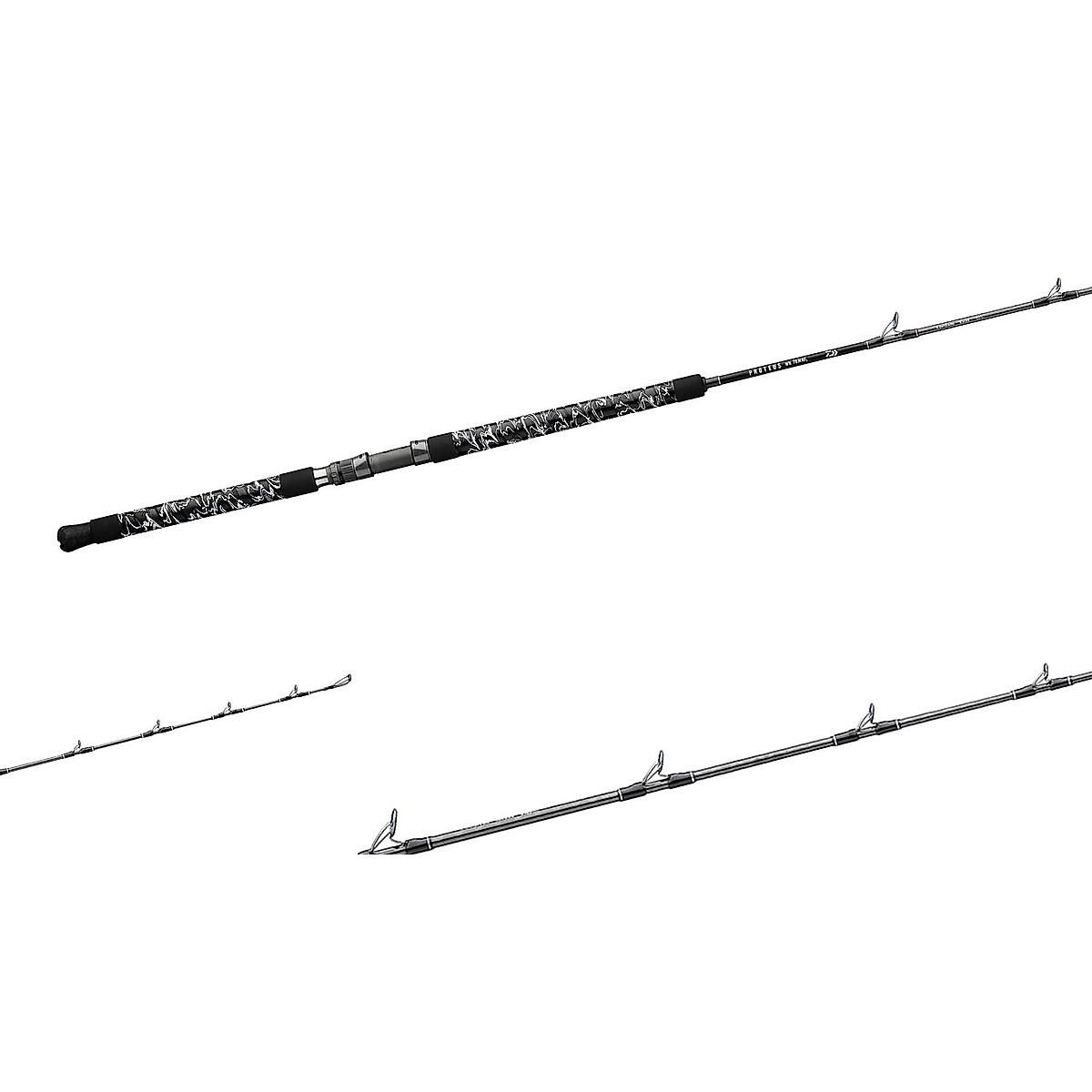 Daiwa PRWNC76MHF Proteus Wn Rod Camo Wrap, Sections= 1, Line Wt.= 15-30, (40-80 Braid), Multi, one Size