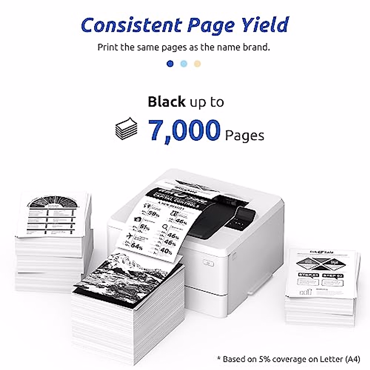 INK E-SALE Compatible Q5949X Q7553X Toner Cartridge Replacement for HP 49X Q5949X 53X Q7553X (Black 2Pack) for use in HP LaserJet P2015dn P2015 P2015d 1320 1320n 3390 3392 M2727nf P2014 P2010 Printer